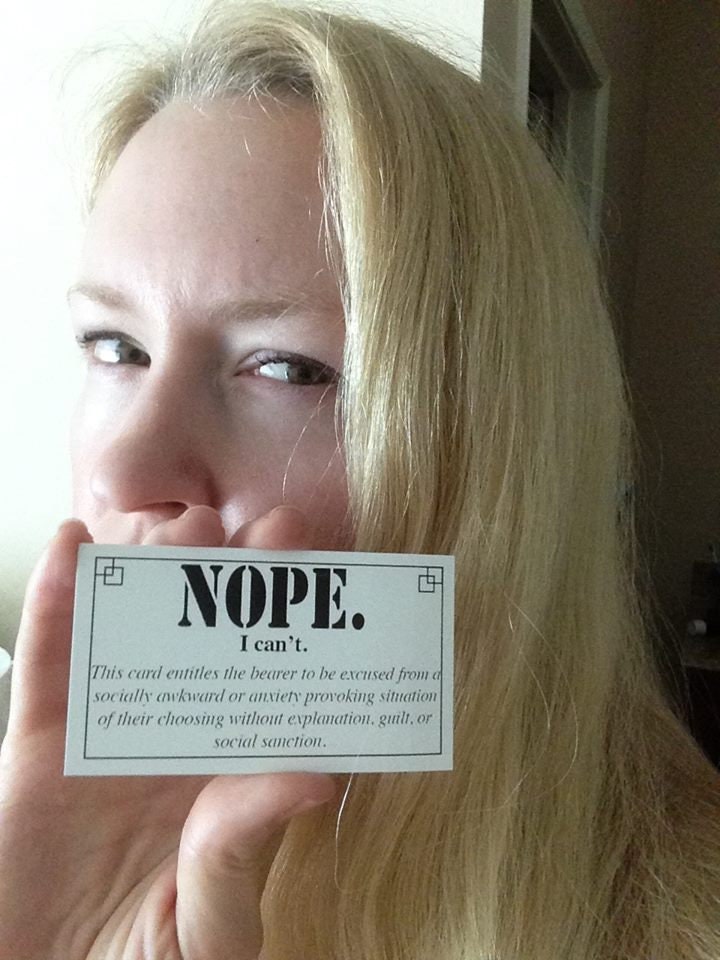 Nope Cards | Social Anxiety Relief Cards | Awkward Situation Escape ...