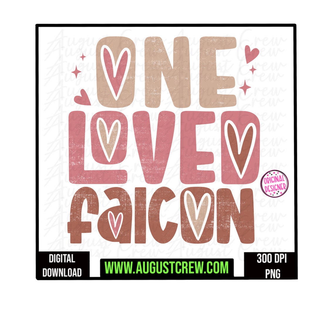 One Loved | Mascot| Falcon| Valentines| Retro - Etsy