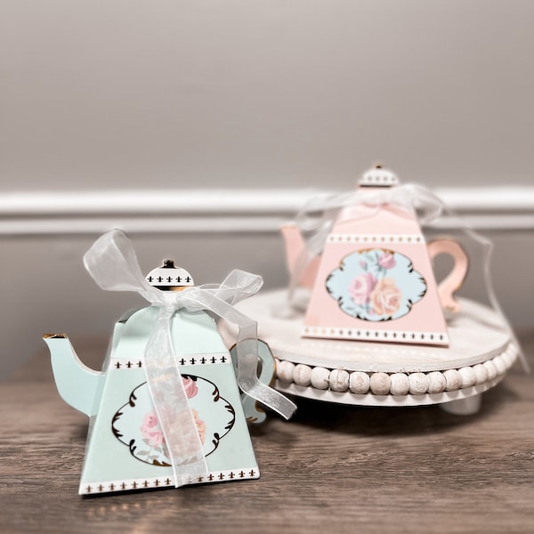 Tea Party Favor Box - Etsy