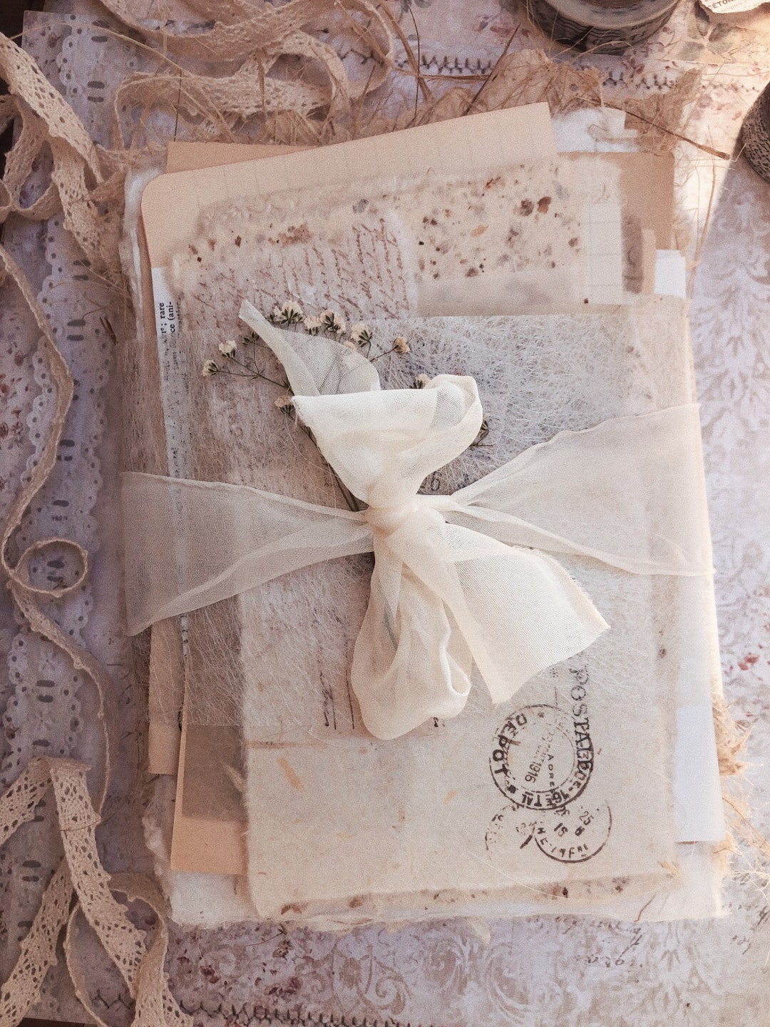 Vintage Ephemera Surprise Paper Pack | Antique French Paper for Junk ...