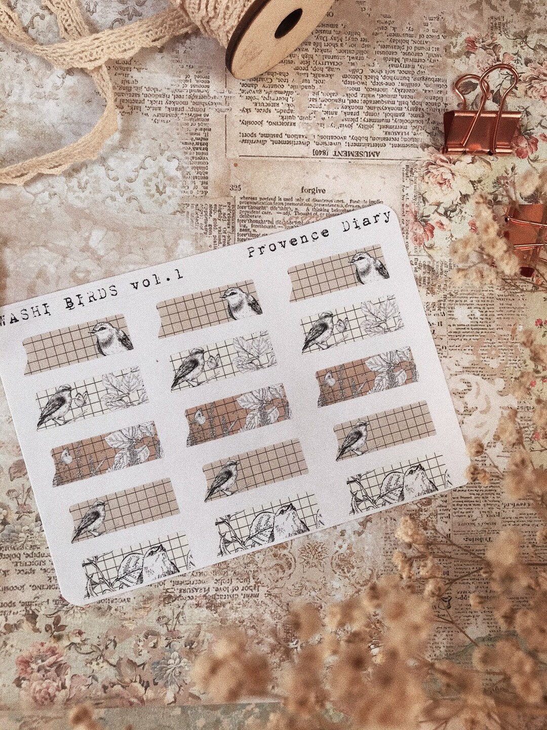 Washi Sample Stickers - Etsy
