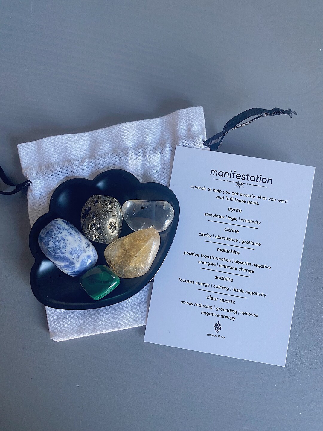 Crystal Manifestation Pouch, Crystal Manifestation Pack, Manifestation ...