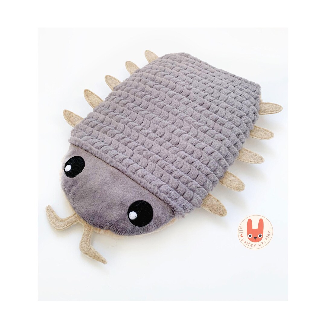 Cute ROLY POLY Hot/cold WEIGHTED Plush 410 Lb Cozy Isopod Pillow ...