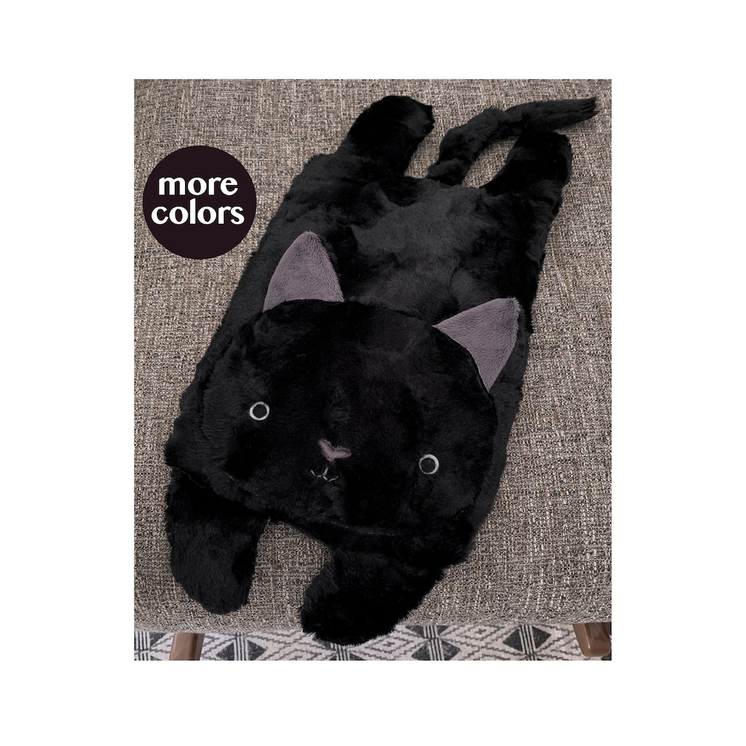 Cute WEIGHTED PLUSH CAT Hot/cold Comfort Animal 210 Lb Heatable Lap Pad ...