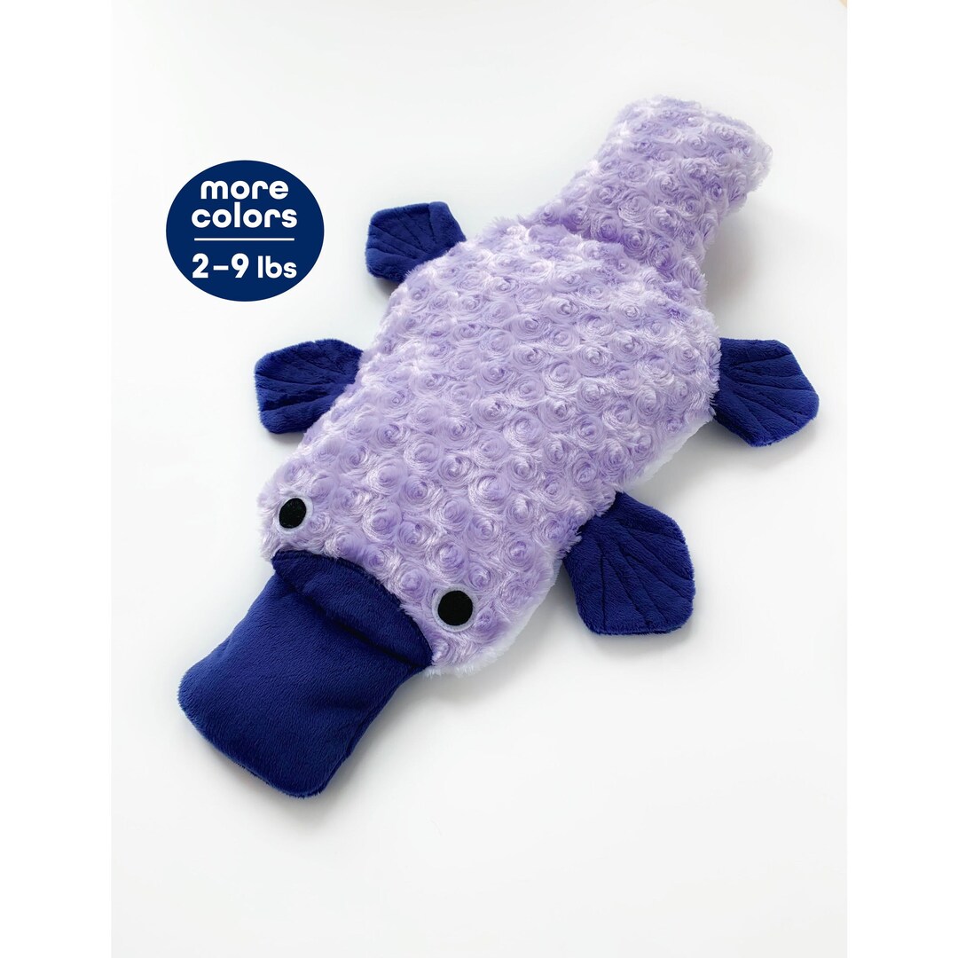 Cute WEIGHTED PLUSH PLATYPUS Hot/cold Australia Animal 29 Lb Cozy Hug ...