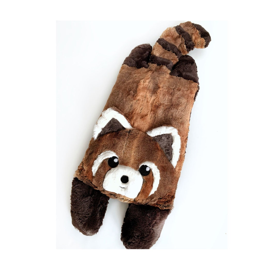 CUTE RED PANDA Warmable Weighted Plush Animal 310 Lb Hug Pillow Heating ...