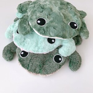 Cute FROG 410 Lb WEIGHTED PLUSH Comfort Animal Toad Pillow Cozy Heating ...