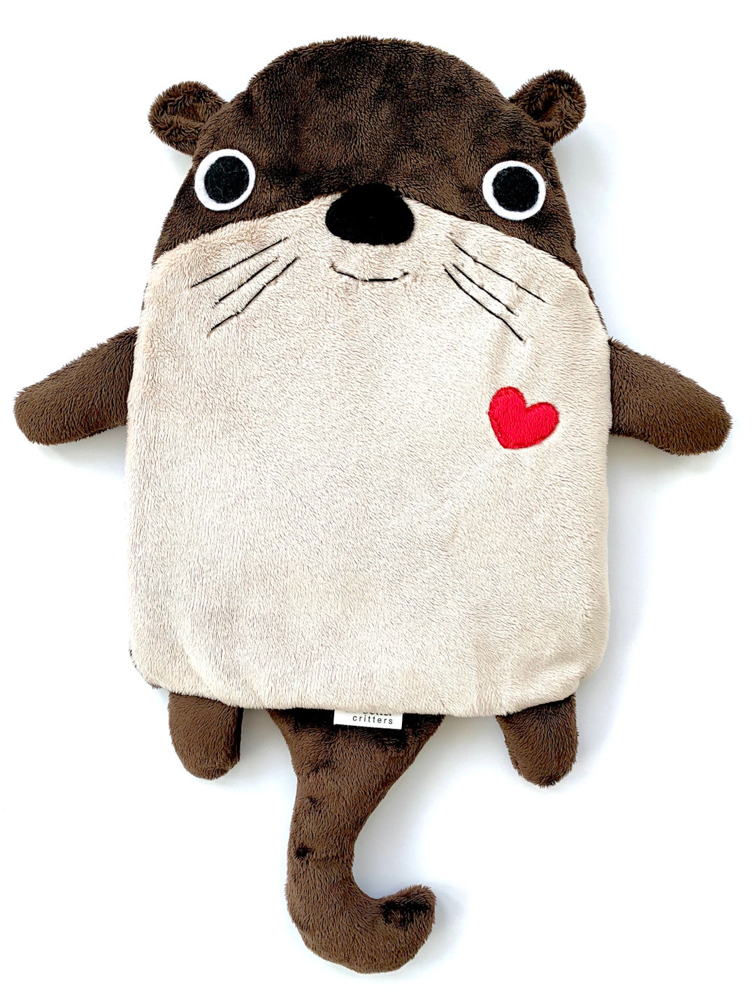 Cute OTTER Hot/cold WEIGHTED PLUSH Comfort Animal Handmade Warm Hug ...