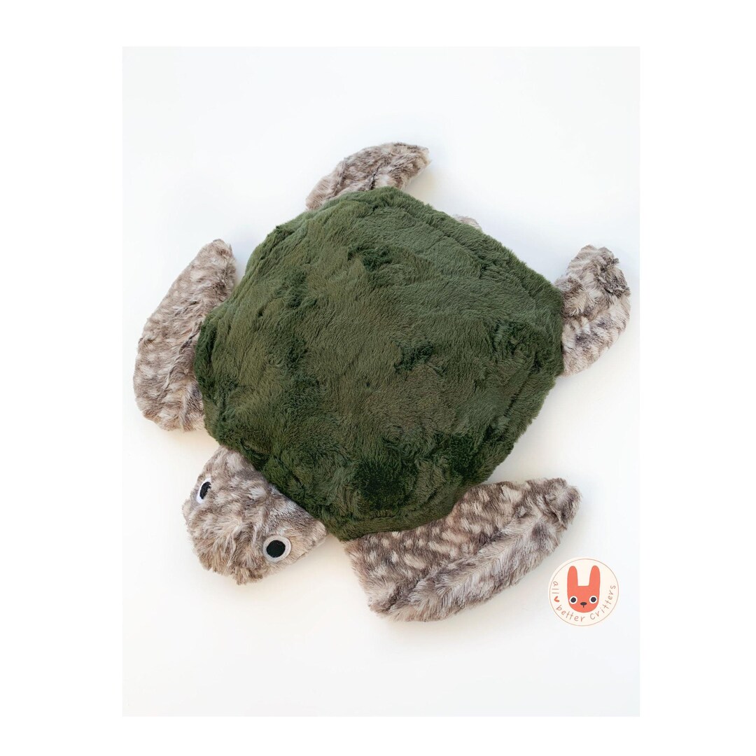 CUTE COZY TURTLE 310 Lb Weighted Comfort Plush Animal Heating Pad ...