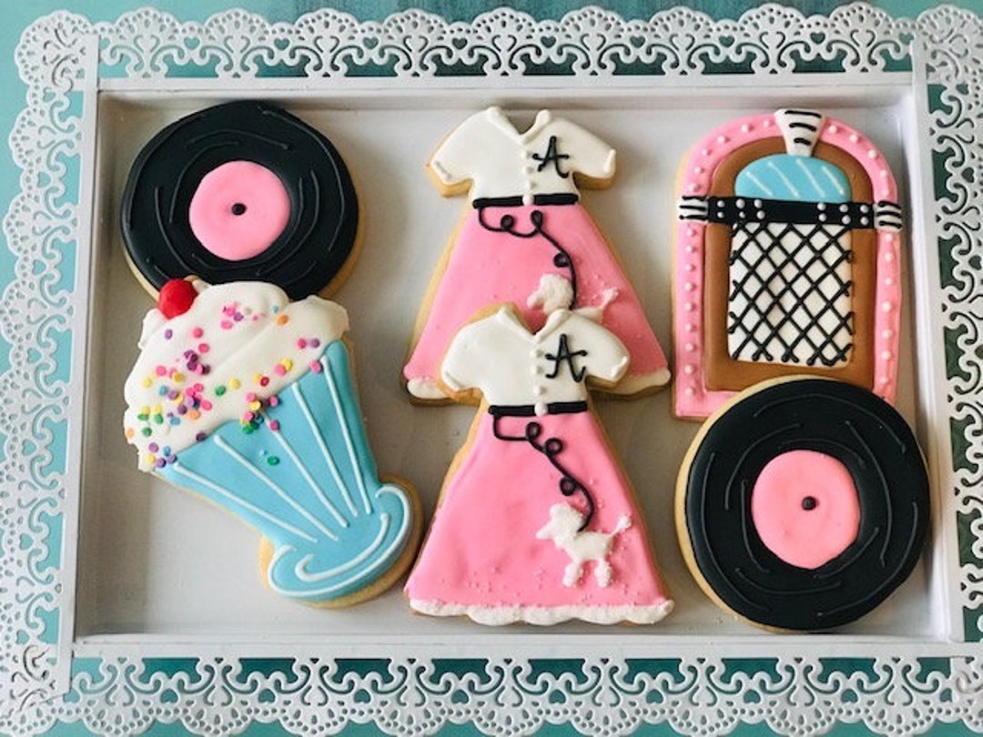 Retro 1950 Sock Hop Cookies - Etsy