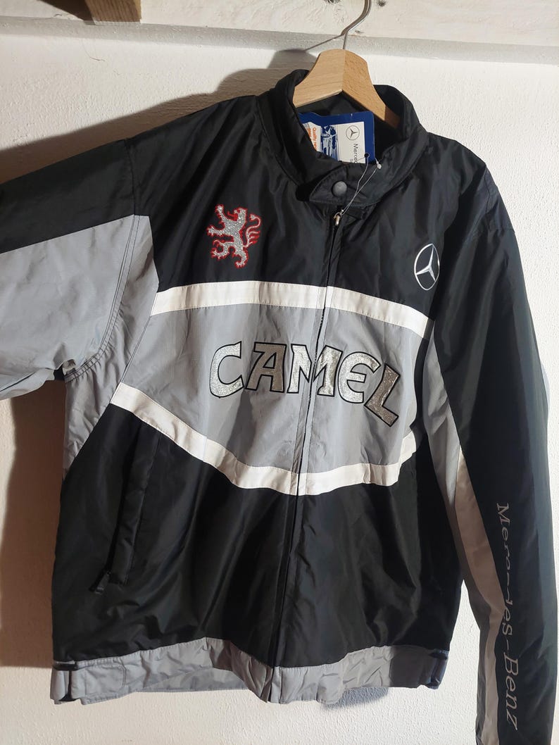 Vintage New Mercedes-benz Camel Racing F1 Jacket Size XXL - Etsy