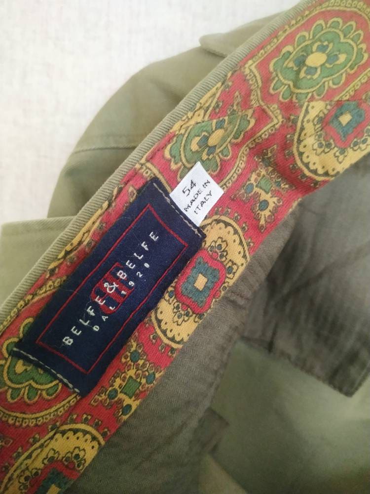 Belfe & Belfe Vintage Pants Size 54 Cotton Made in Italy BF - Etsy UK