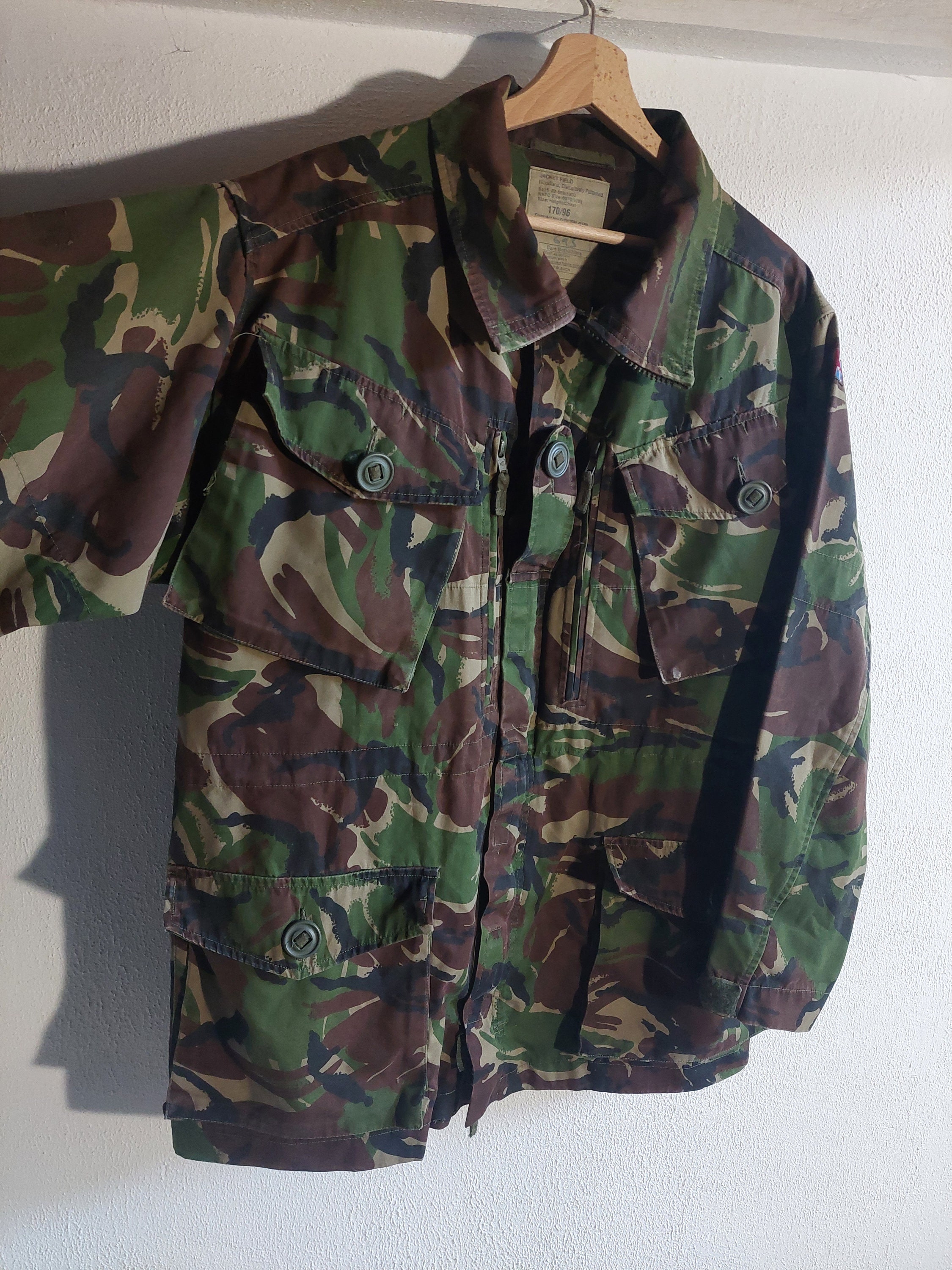 Vintage British Military Field Jacket Woodland Nato Disruptively ...