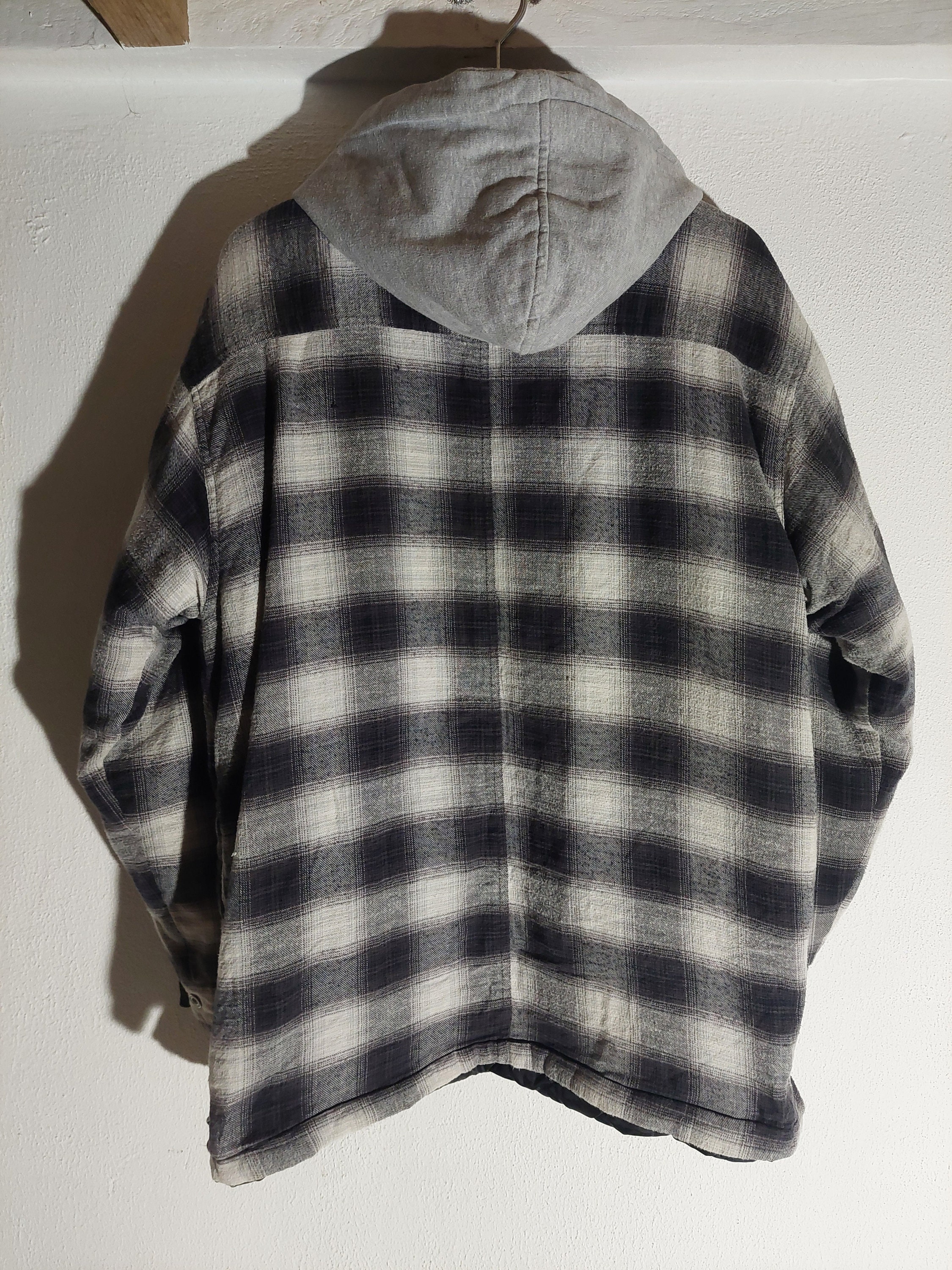 Vintage Dickies Plaid Flannel Hooded Jacket Size L - Etsy