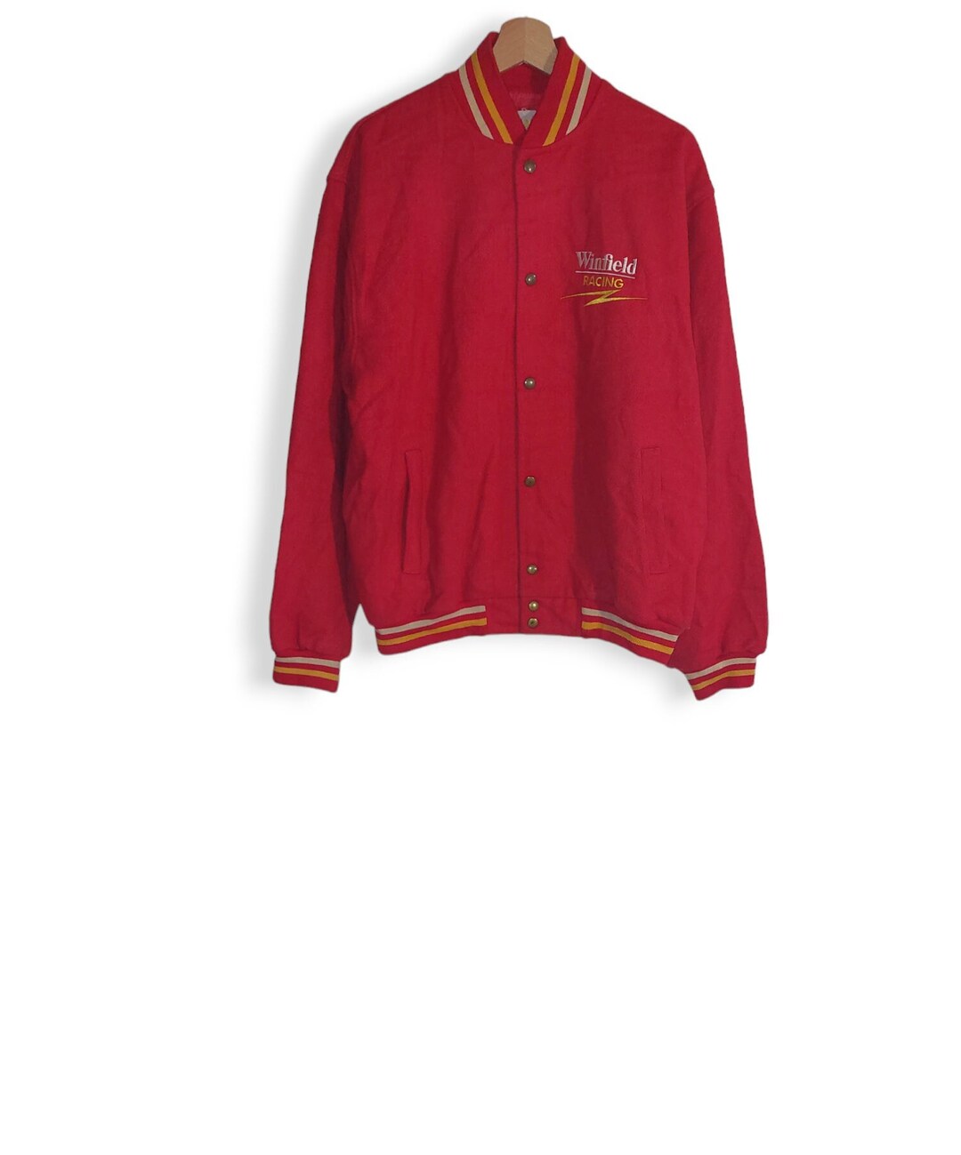 Vintage Varsity Winfield Racing Red Jacket Size XXL 80s 90s - Etsy