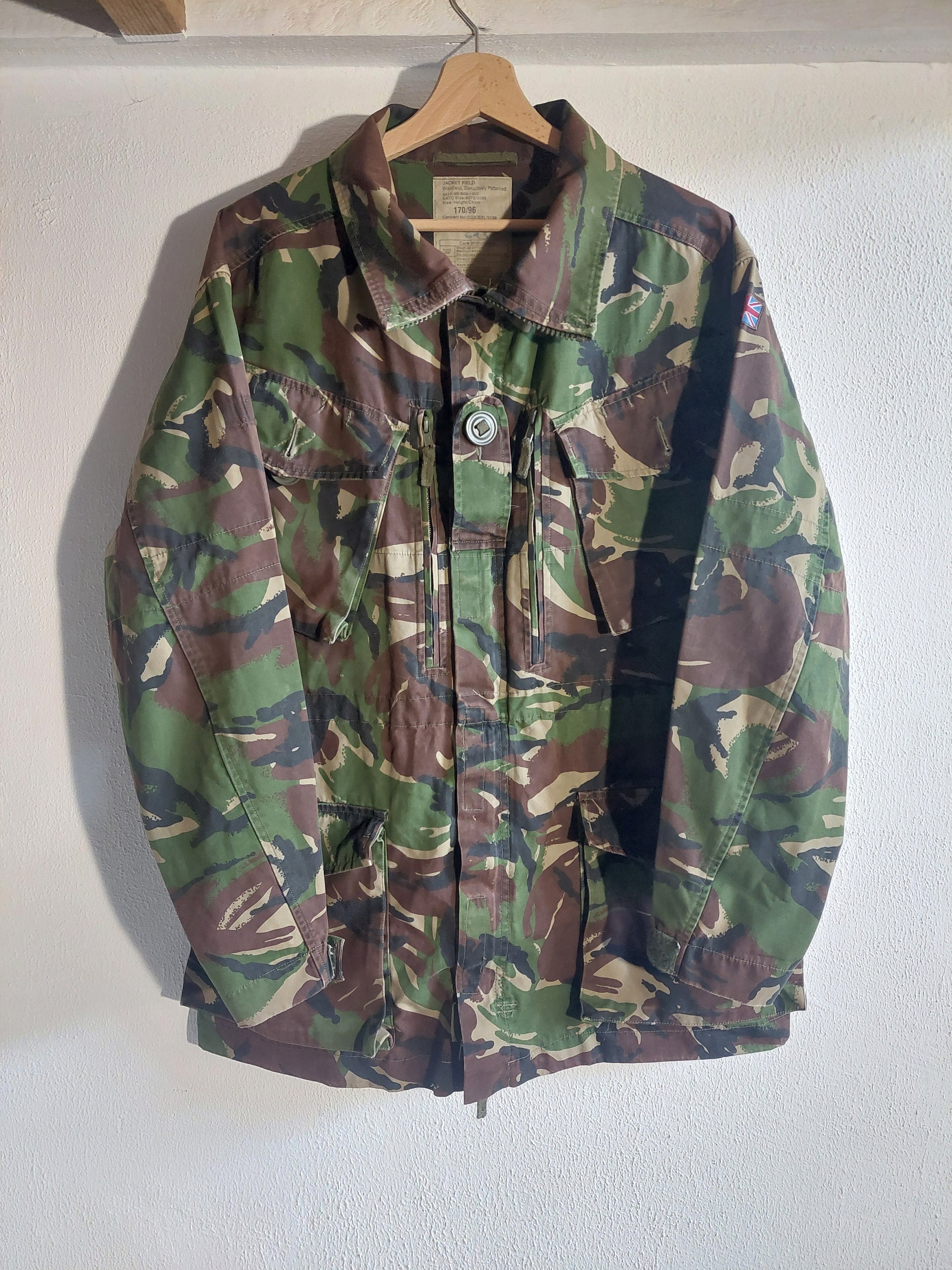 Vintage British Military Field Jacket Woodland Nato Disruptively ...