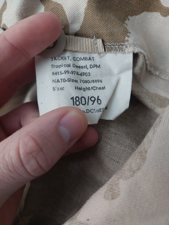British Army Desert DPM Combat Shirt Jacket 180/96 Tr… - Gem