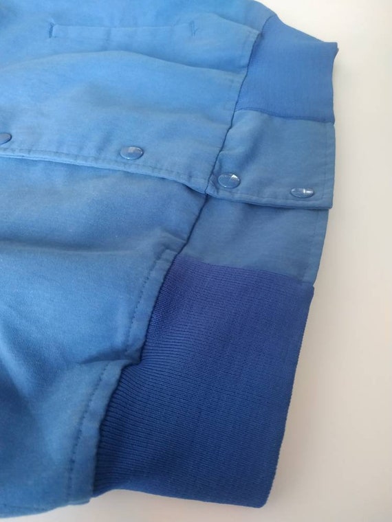 Vintage SportsMaster Bomber Jacket Blue 90s Made in U… - Gem