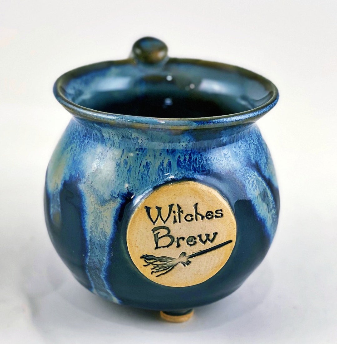 Beautiful Hand Thrown Witches Brew Cauldron Mug With Feet -custom ...