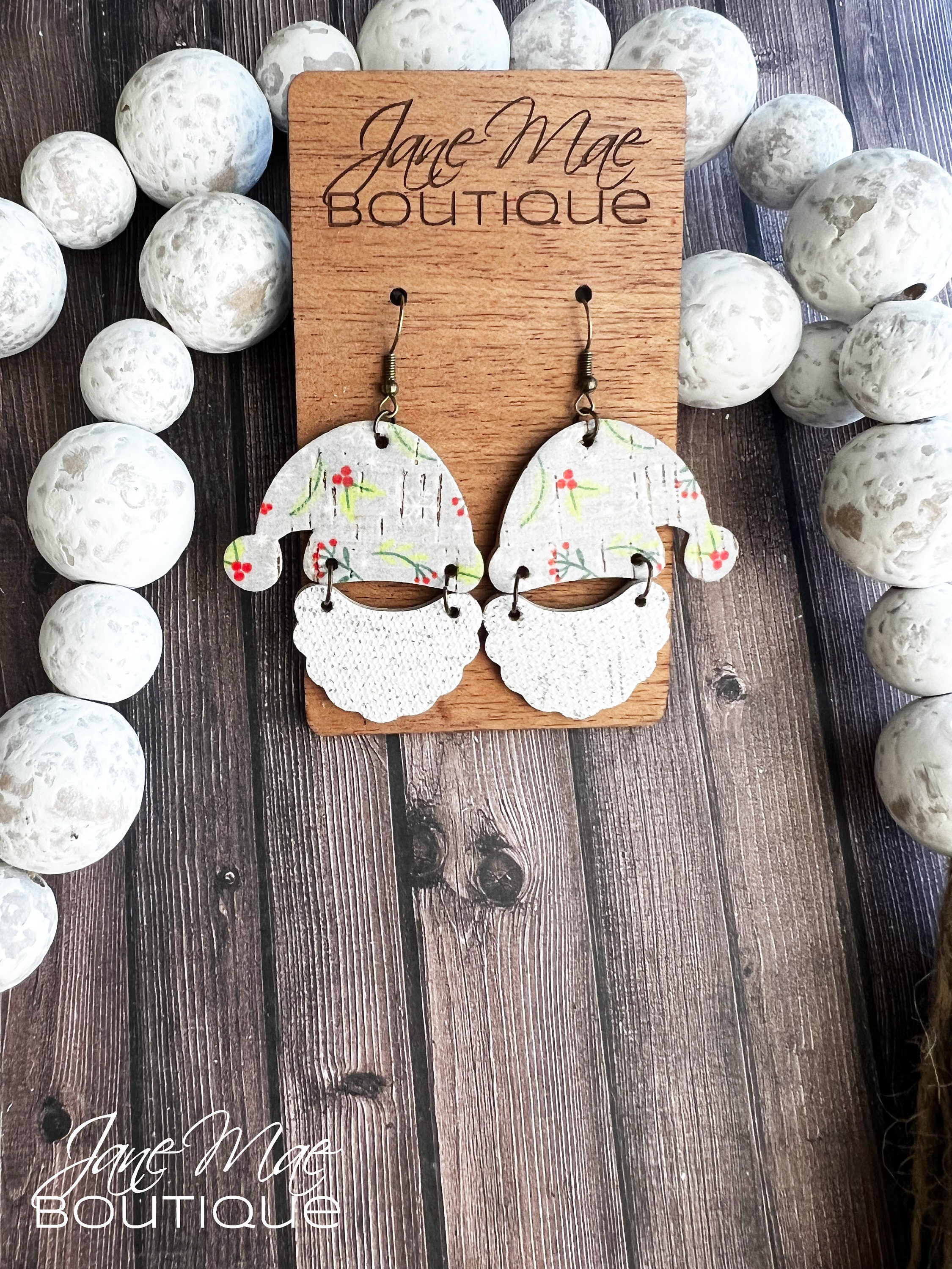 Santa Earrings Santa Jewelry Santa Gifts Holiday Earring - Etsy