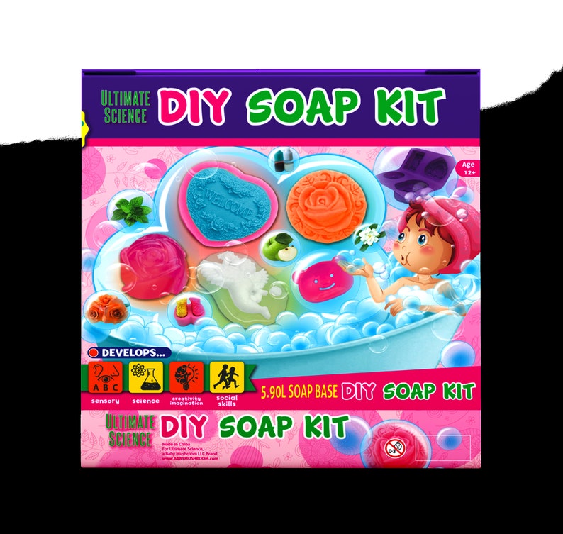 DIY Soap Making Kit - Arts and Crafts for Girls With Silicone Molds ...