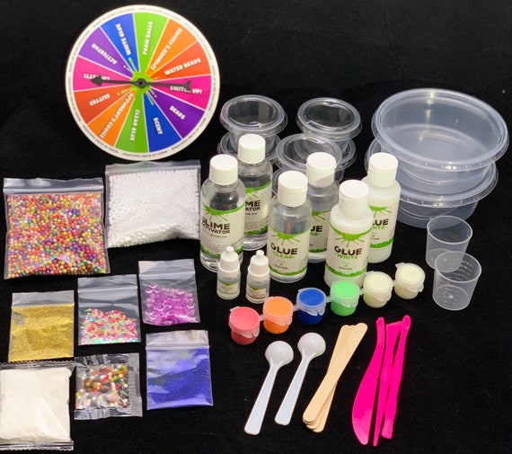 Wheel of Slime Challenge Kit DIY Mystery Slime Making Game | Etsy