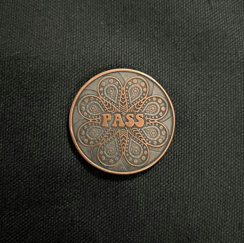 1 Oz Antiqued Patina Copper Round EDC Challenge Worry Coin - Etsy