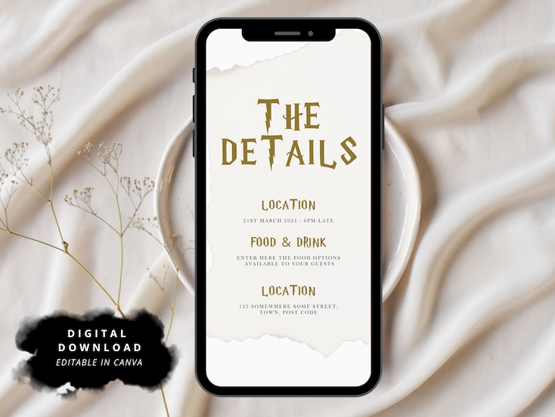 Wizard Magic Bridal Shower Invitation Template, Wizard Bachelorette ...