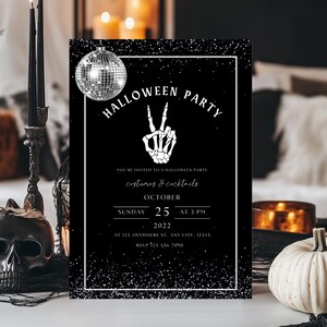 Editable Adult Halloween Party Template, Printablehalloween Party ...