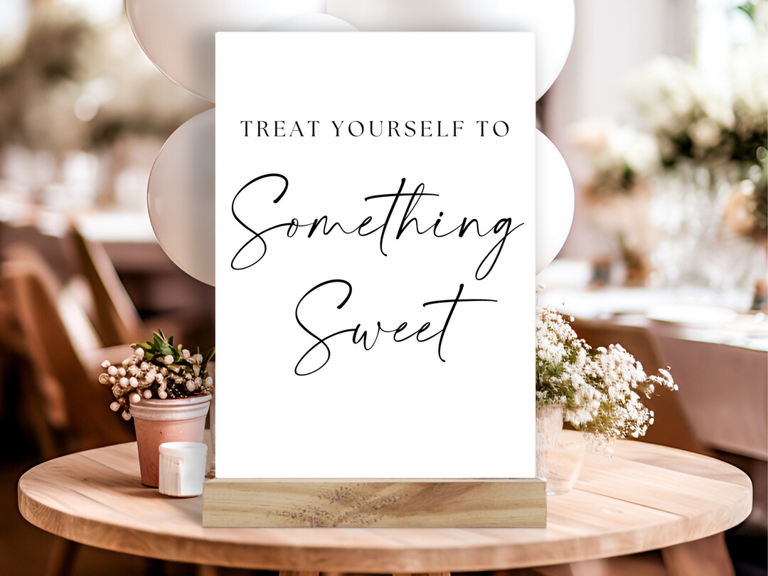 Sweet Table Sign Template, Something Sweet Station Sign, Sweet Station ...