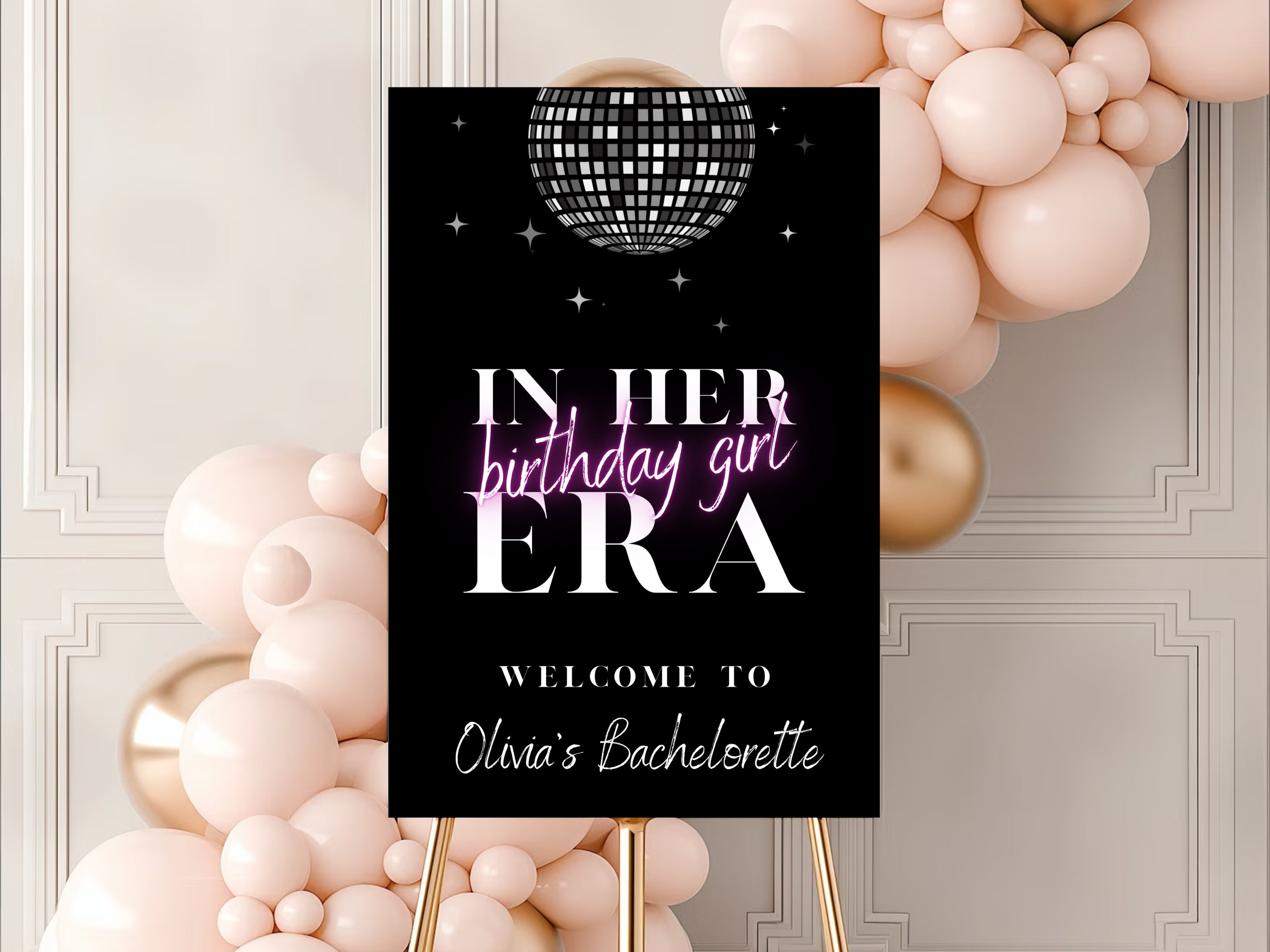 In My Birthday Era Welcome Sign Template, Birthday Era Party Welcome ...