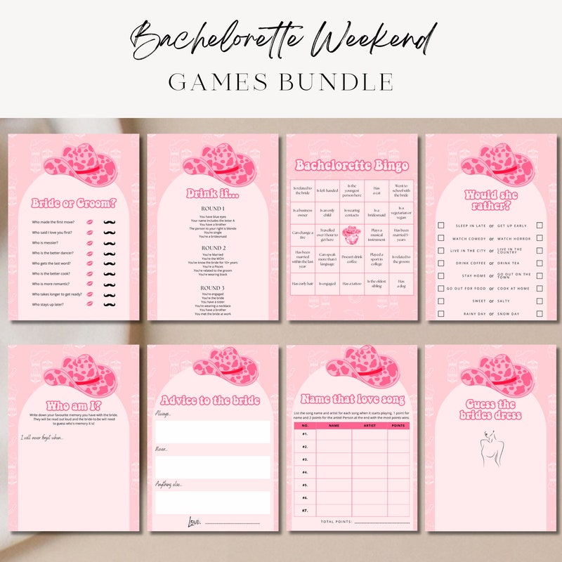 Rodeo Themed Hen Do Games - Etsy