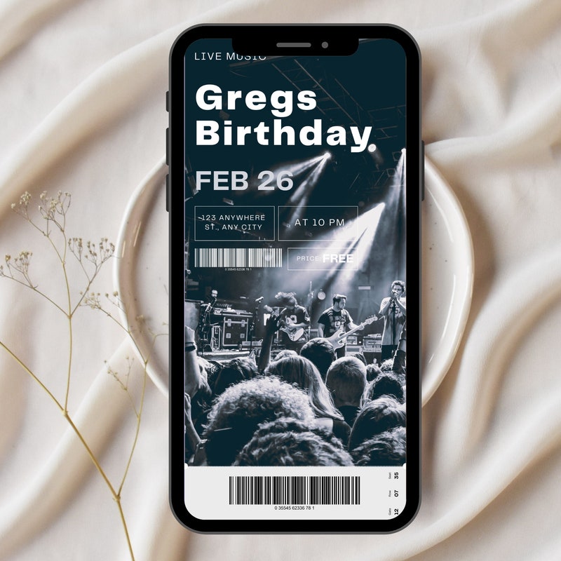 Ticket Style Invite - Etsy
