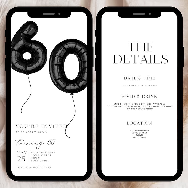 60 Formal Invitation - Etsy UK