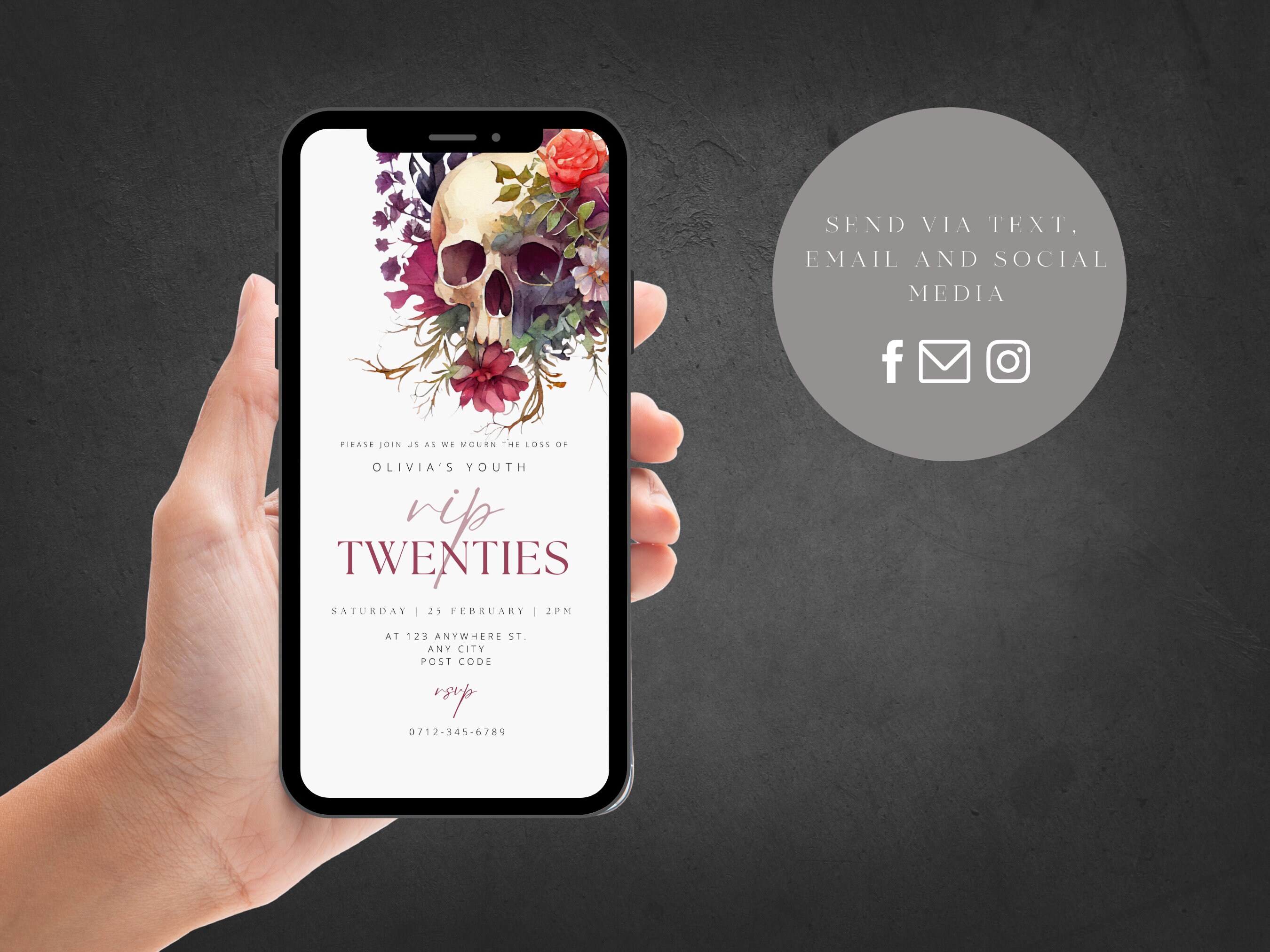 RIP 20s Invitation RIP Twenties Party Invitation 30th - Etsy