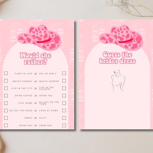 Last Rodeo Bachelorette Games Bundle, Last Rodeo Hen Do, Canva Template ...