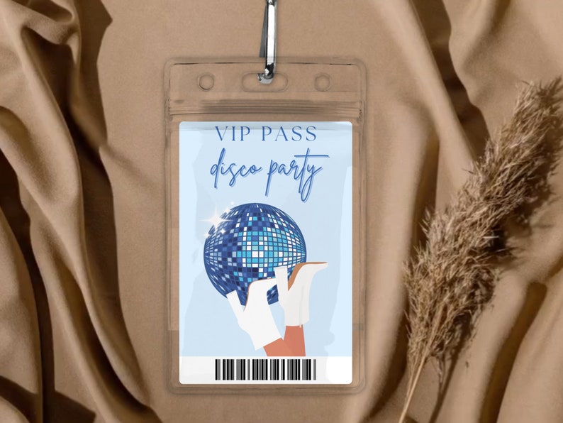 Bachelorette Party Pass VIP Template, VIP Party Pass Badge, Printable ...