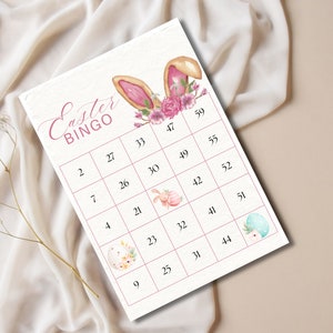 Easter Bunny Kids Game, Kids Bingo Easter Games, Easter Scavenger Hunt ...