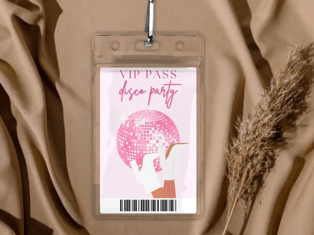 VIP Party Pass Badge Template, Printable VIP Pass Party, Editable Vip ...