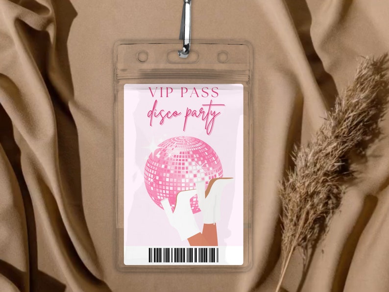 VIP Party Pass Badge Template, Printable VIP Pass Party, Editable Vip ...