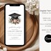 Editable Graduation Party Invitation Template, Graduation Announcement ...