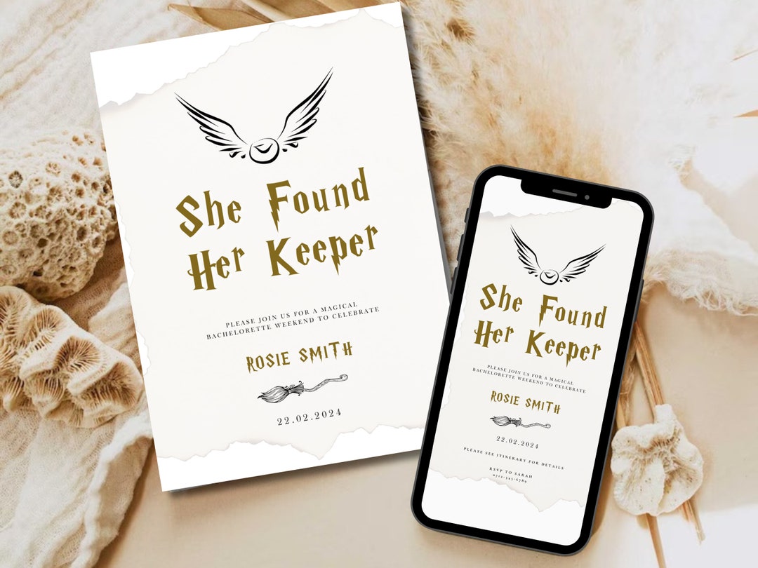 Wizard Magic Bridal Shower Invitation Template, Wizard Bachelorette ...