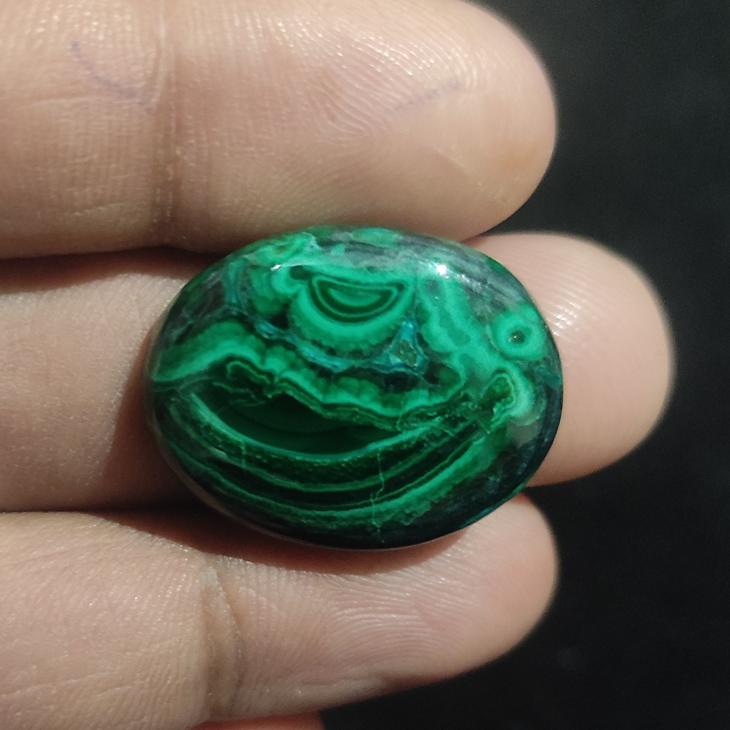 Azurite Malachite Gemstone 26X20 MM Oval Azurite Malachite | Etsy