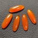 Orange Chalcedony, Long Oval Gemstone 7X14 MM to 12X36 MM Calibrated ...