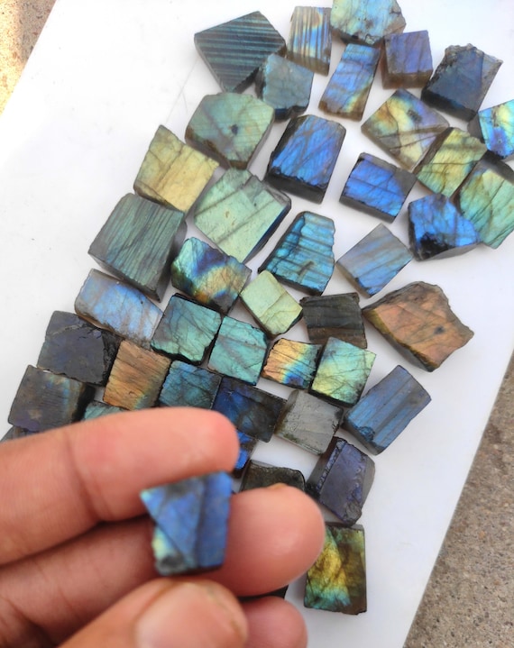 Raw Labradorite Slice Rough Gemstone Crystal 10 to 25mm - Etsy