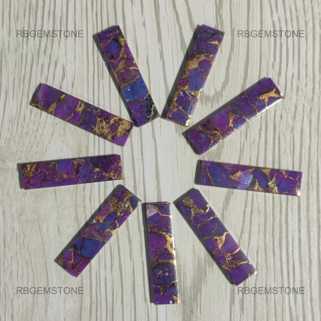 Natural Purple Copper Turquoise Healing Gemstone Disk/ Purple Turquoise ...