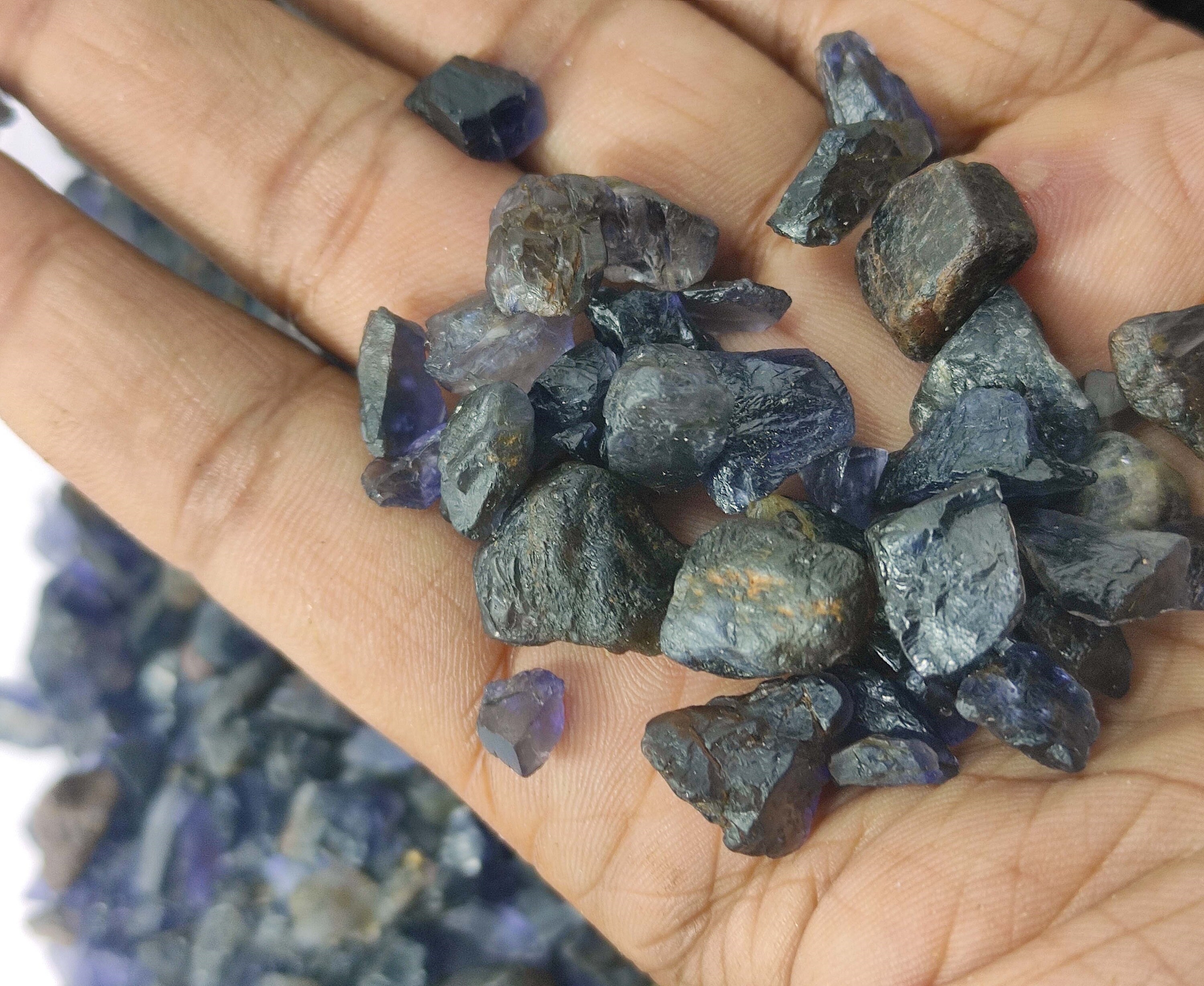 Iolite rough stone natural earth mine stone Odisha Iolite | Etsy