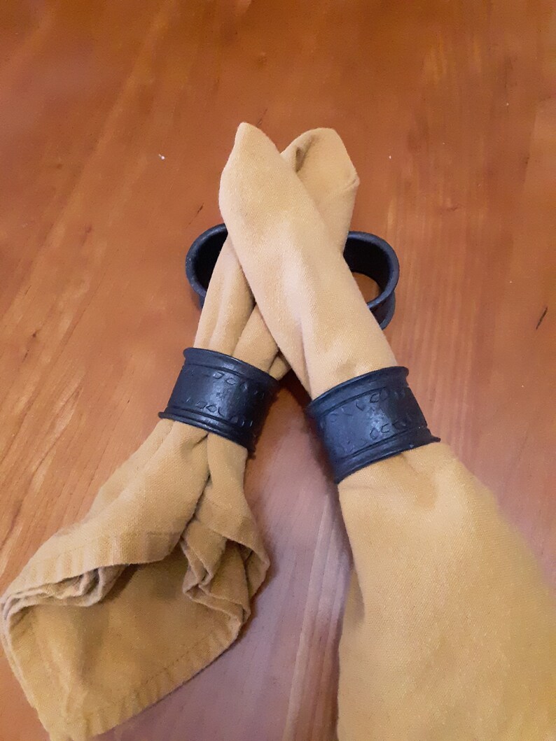 Hand-forged Decorative Napkin Rings - Etsy