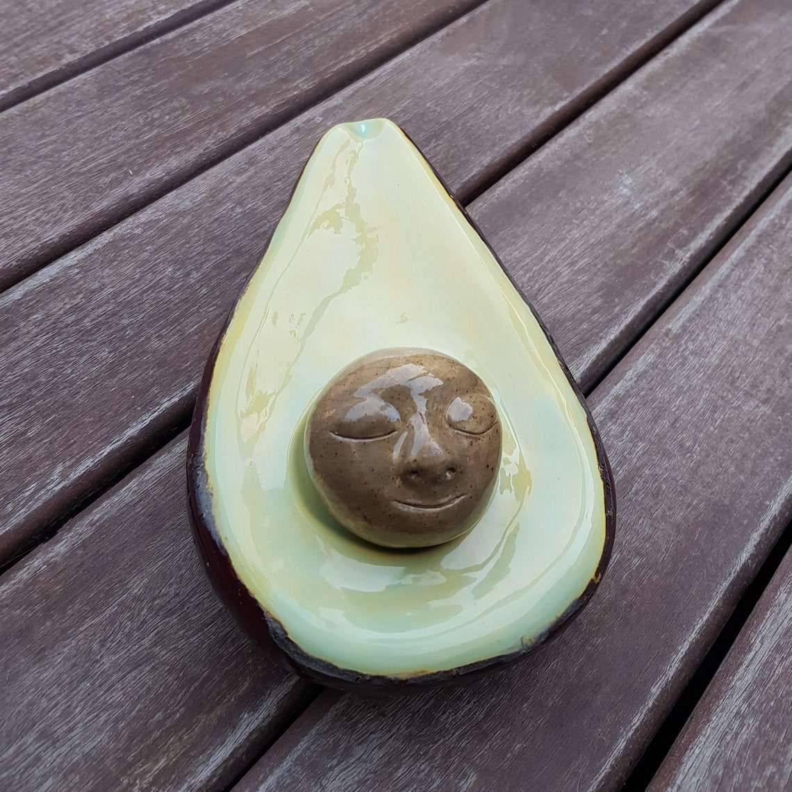 Ruperto Avocado deluxe Ceramic Avocado ceramic decor shiny | Etsy
