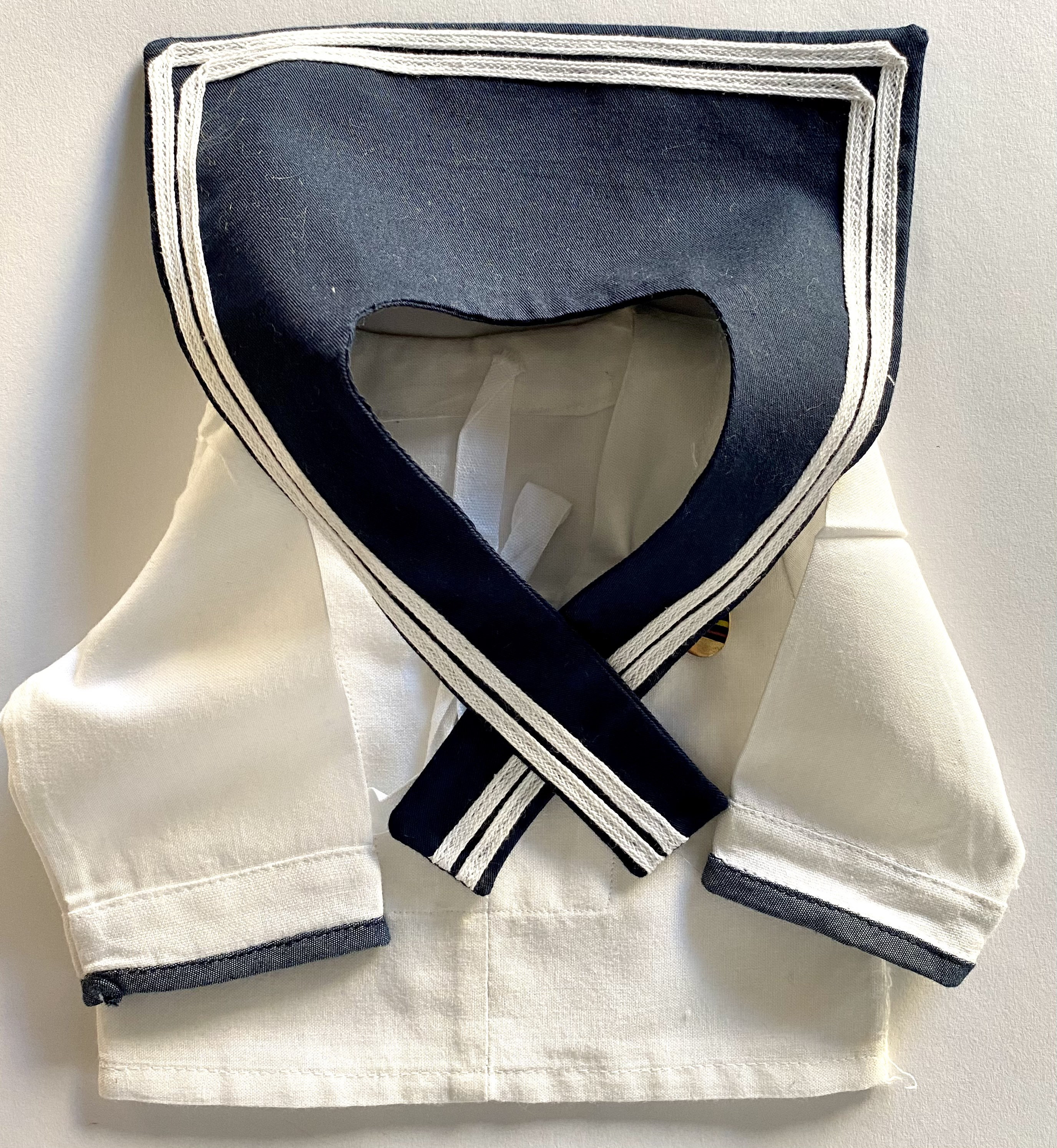 Teddy Bear Sailor Top Sewing Pattern: Detachable Collar, 14-15 Inch ...